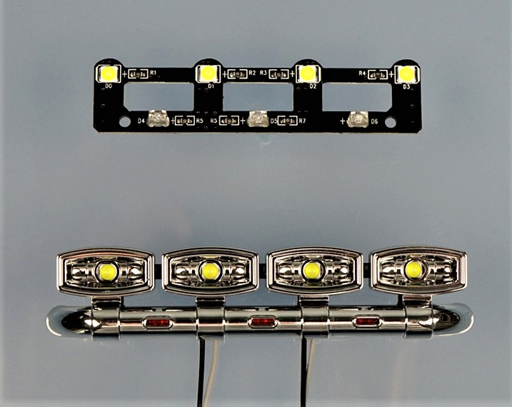 Scania 770S 56368 Zusatz Scheinwerfer Platine 1:14